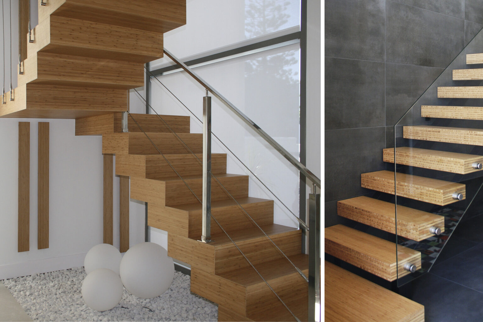 The use of bamboo for interior design projects: solid panels